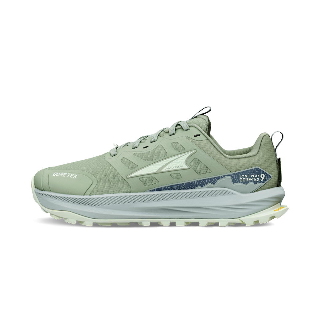 Scarpa da trail running Lone Peak 9+ Gore-Tex Donna col. VERDE | Altra ...